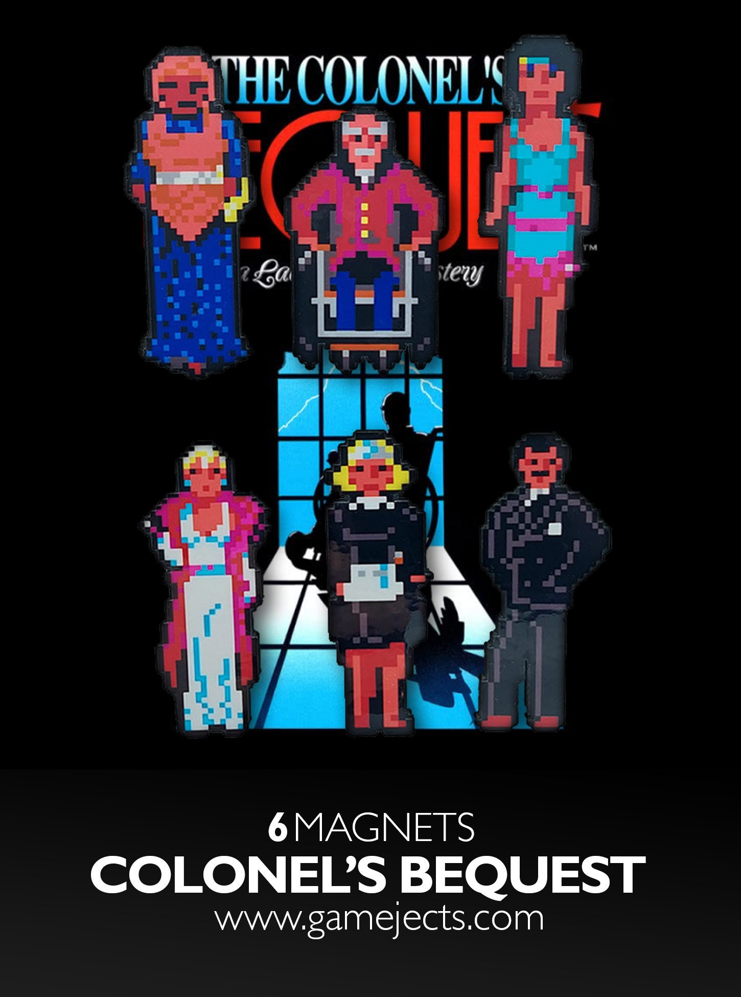 Colonel's Bequest Sierra 3D PC Gaming Magnets colonel Henri Dijon ...