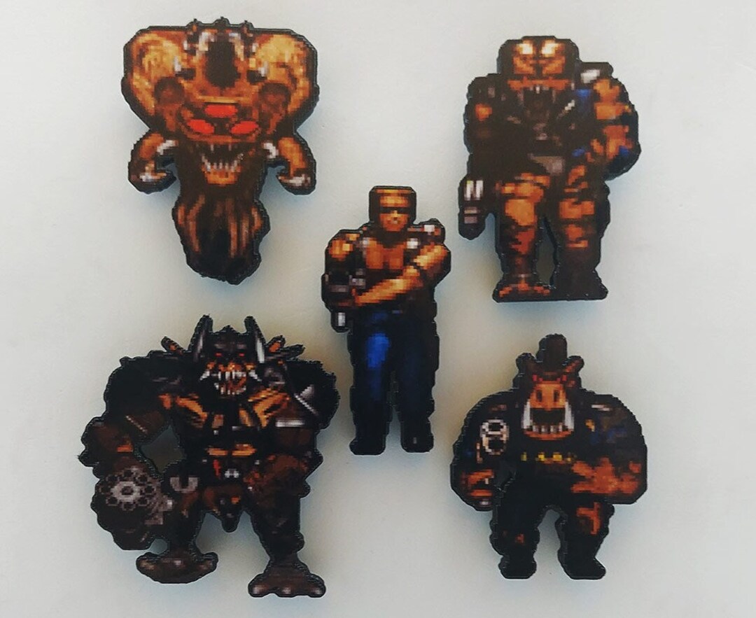 Duke Nukem 3D PC Gaming Magnets (duke, Octobrain, Pig Cop, Assault ...