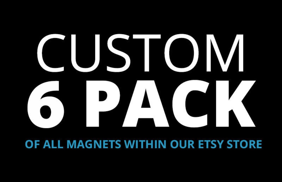 6 Pack Custom Character Magnets - Etsy
