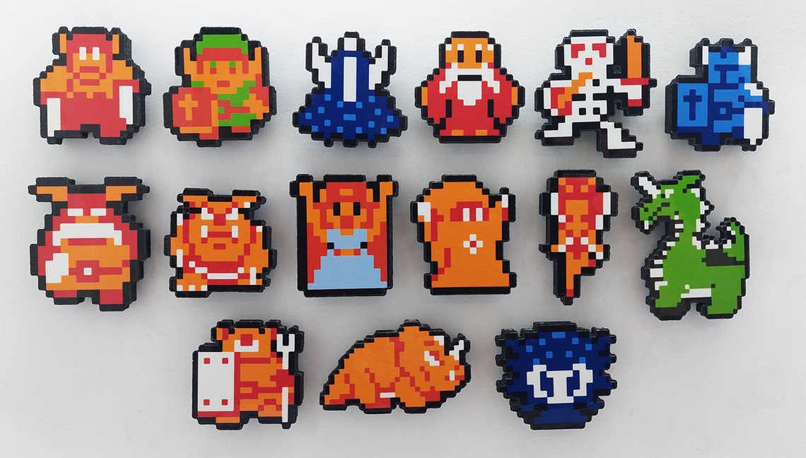 The Legend of Zelda NES 3D Gaming Magnets (aquamentus, Armos, Darknut ...