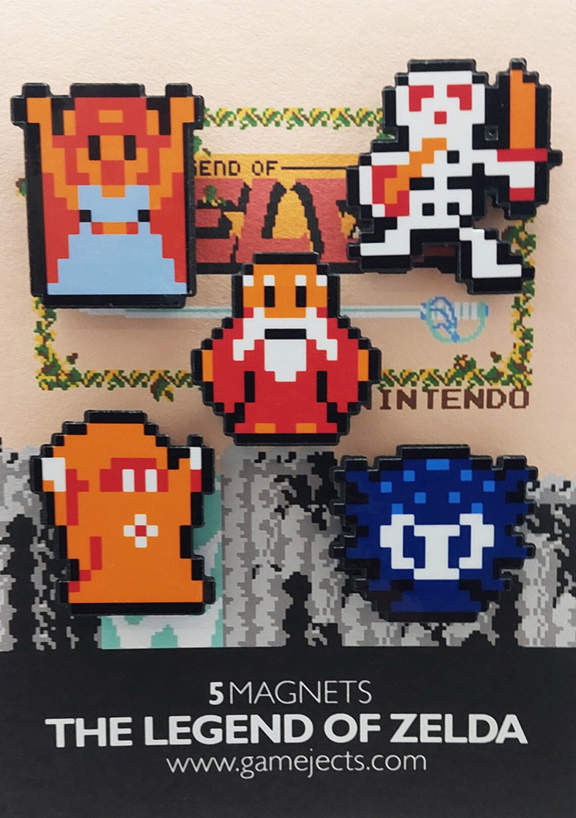 The Legend of Zelda NES 3D Gaming Magnets zelda, Octorok, Old Man ...