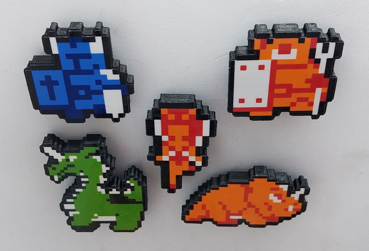 The Legend of Zelda NES 3D Gaming Magnets (aquamentus, Armos, Darknut ...