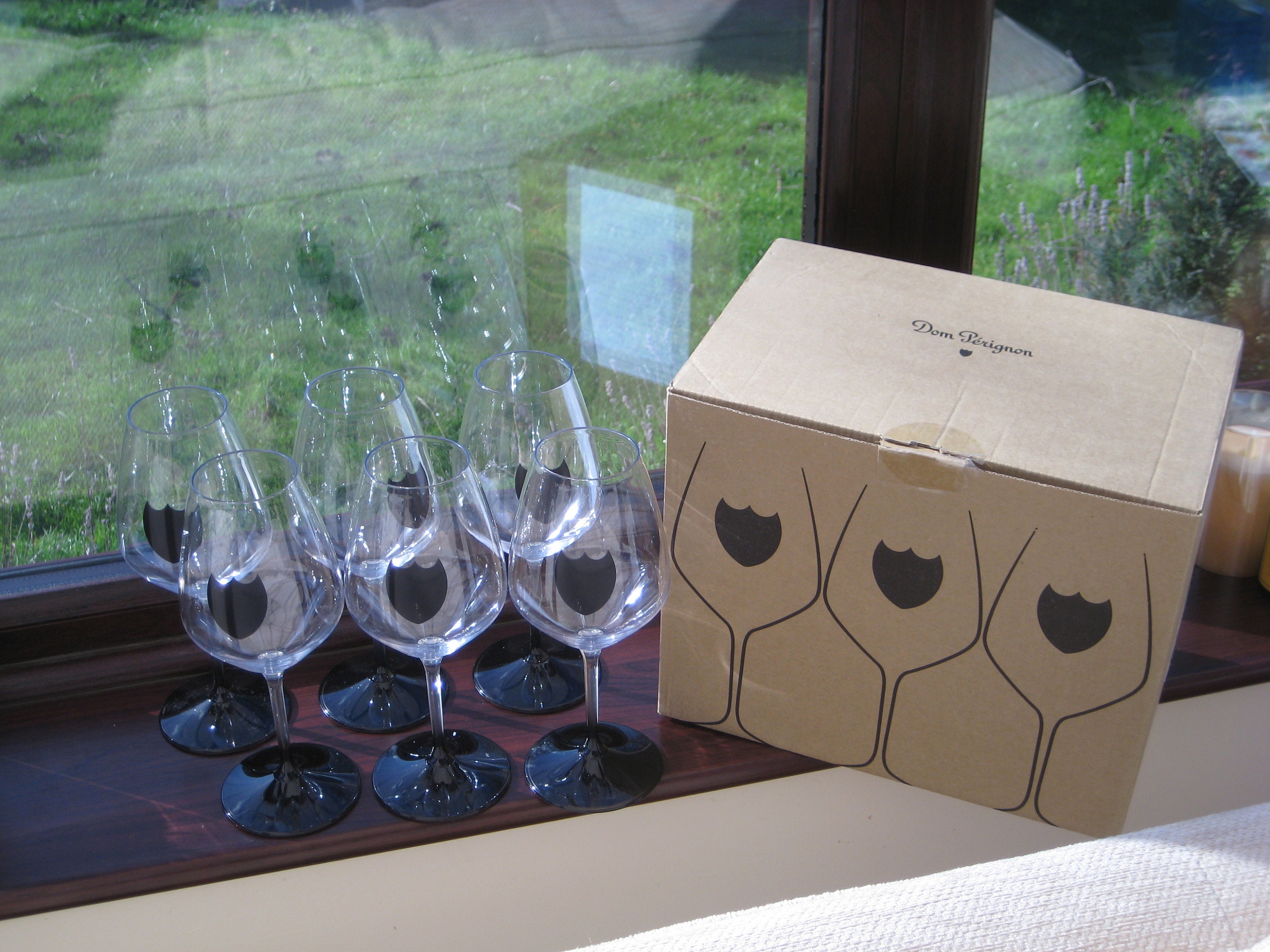 6 X Dom Perignon Champagne Acrylic Glasses, Ideal for by the Pool or ...