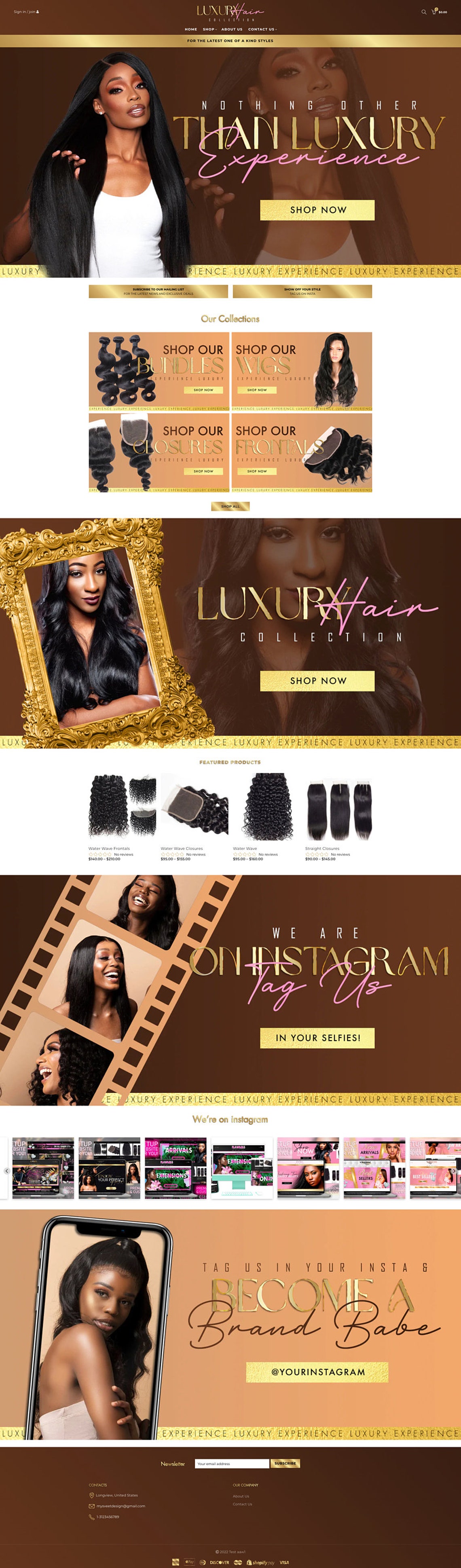 Wix Website Template / Custom Shopify Website Design Modern - Etsy