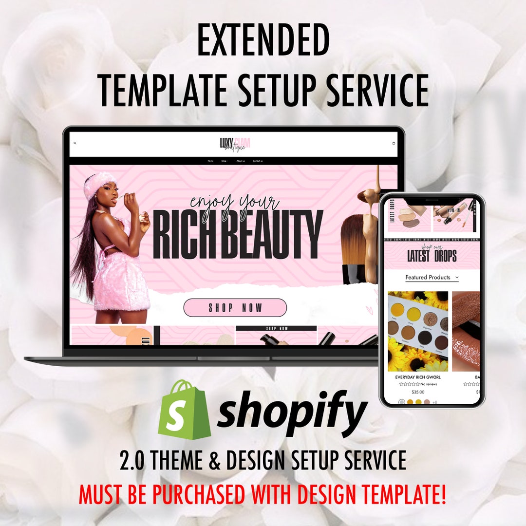 Extended Template Setup Service - Etsy
