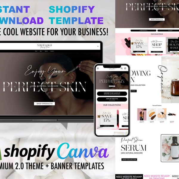 Shopify Website Templates - Etsy