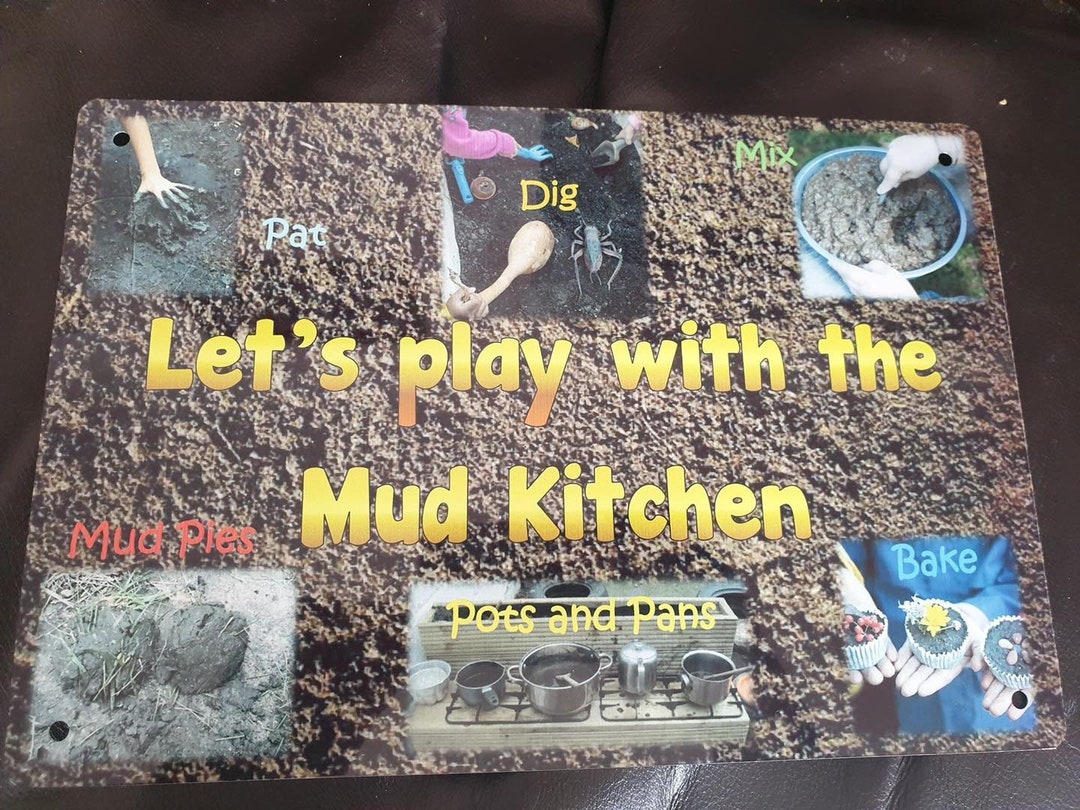 Mud Kitchen - Outdoor Weatherproof Sign/plaque- Made From Metal- Long ...