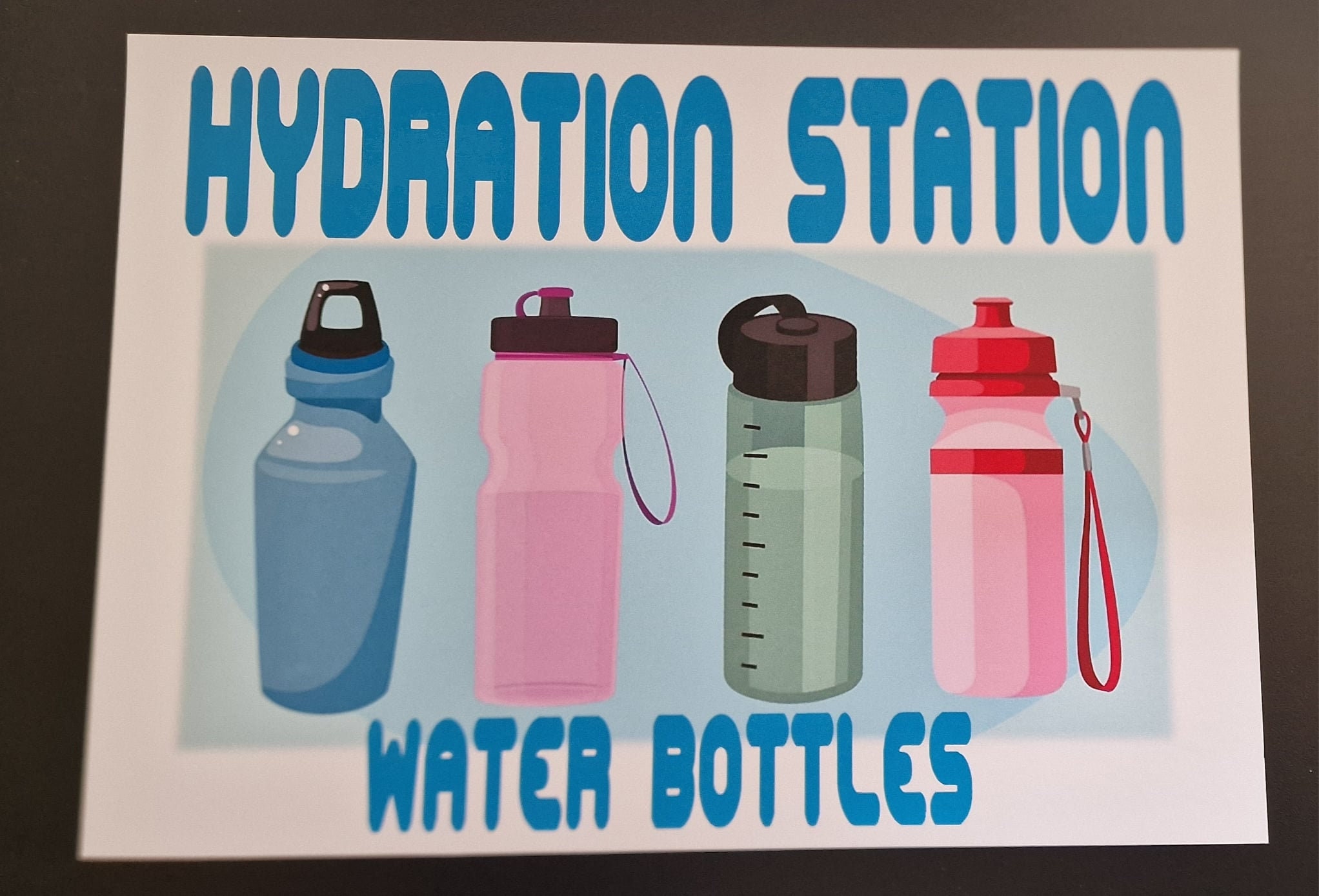 Outdoor Weatherproof Sign - Hydration Station- Water Bottles - Eyfs ...