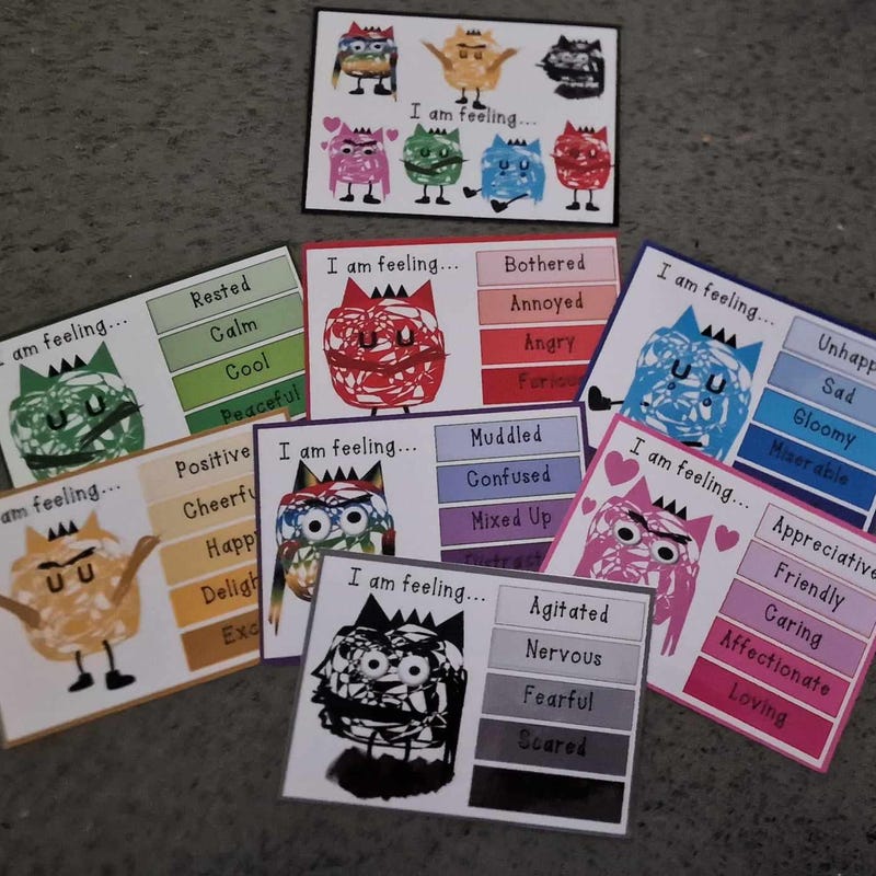 Colour Monster Poster - Etsy UK