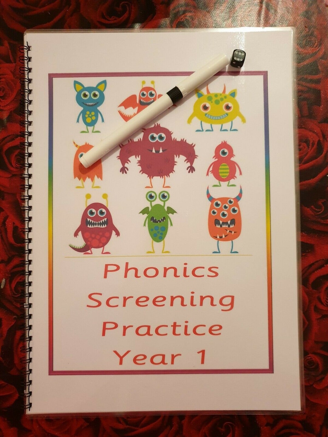 Phonics Screening Practice Binded Book - A4 in Size- Laminated- With ...