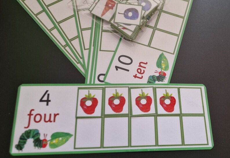 The Hungry Caterpillar Food Counters Number/counting to 10 Frames One ...