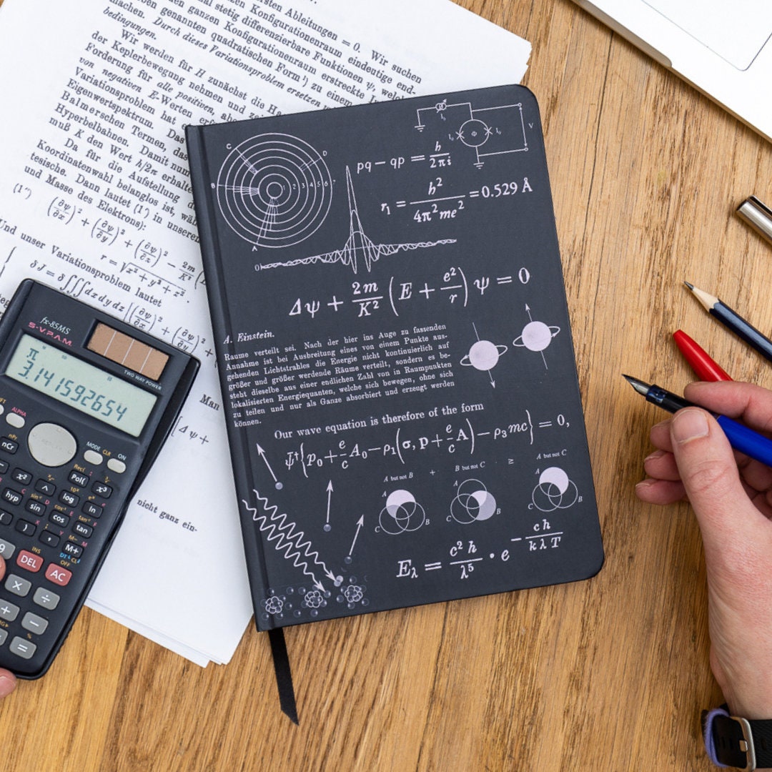 Quantum Physics Notebook, A5 Hardcover, Science Gift, Physics Teacher ...