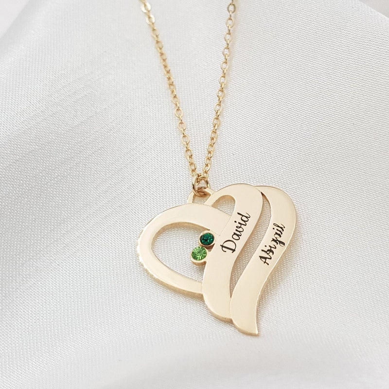 Custom Heart Necklace - Etsy