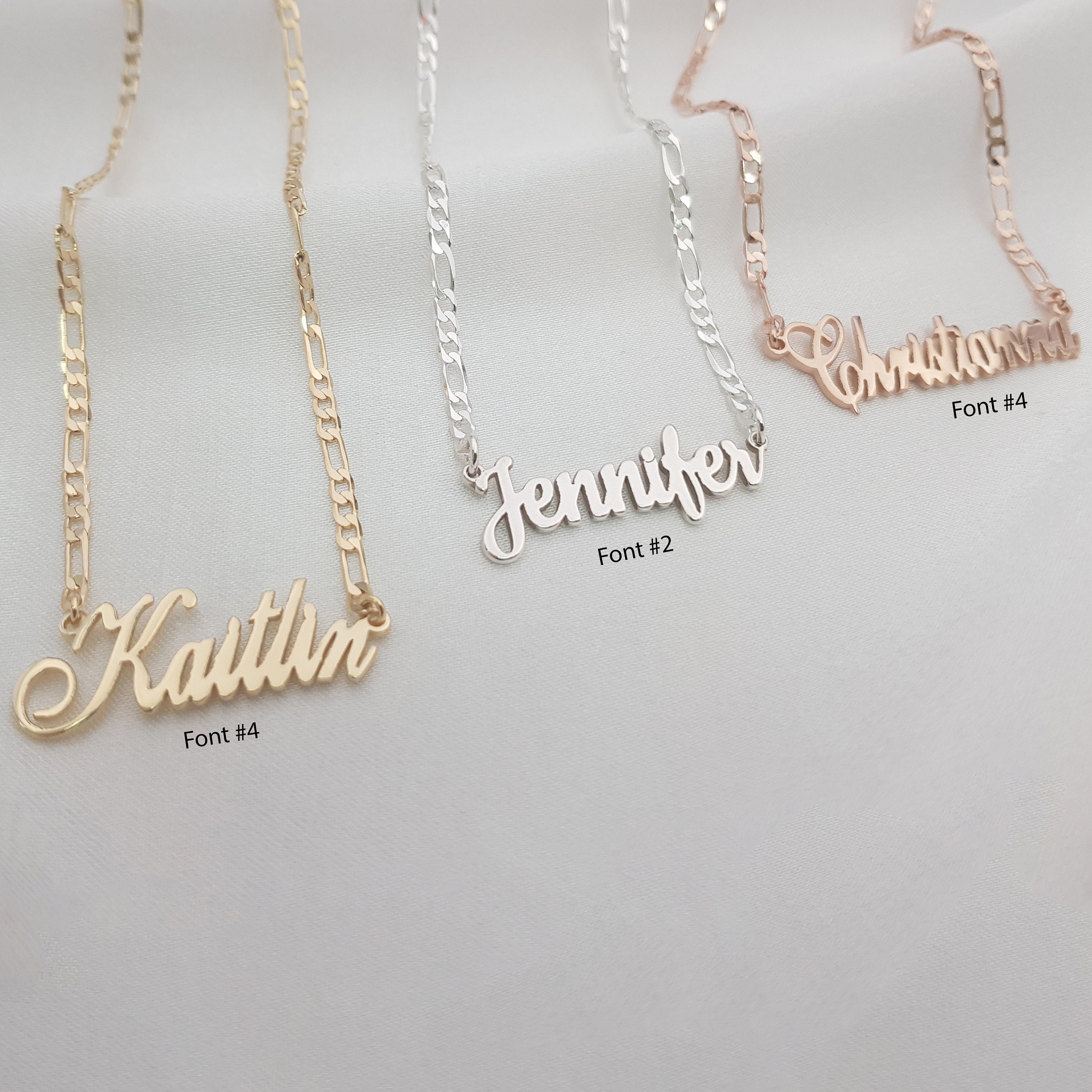 Name Necklace Personalized Name Necklace Script Name | Etsy