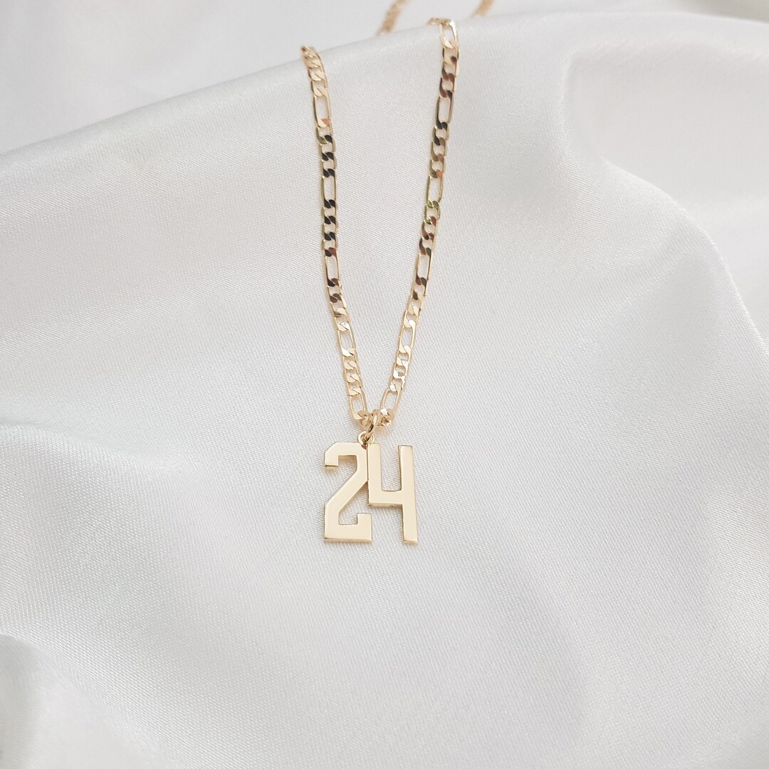 Number Necklace Lucky Number Necklace Sports Number Necklace Number ...