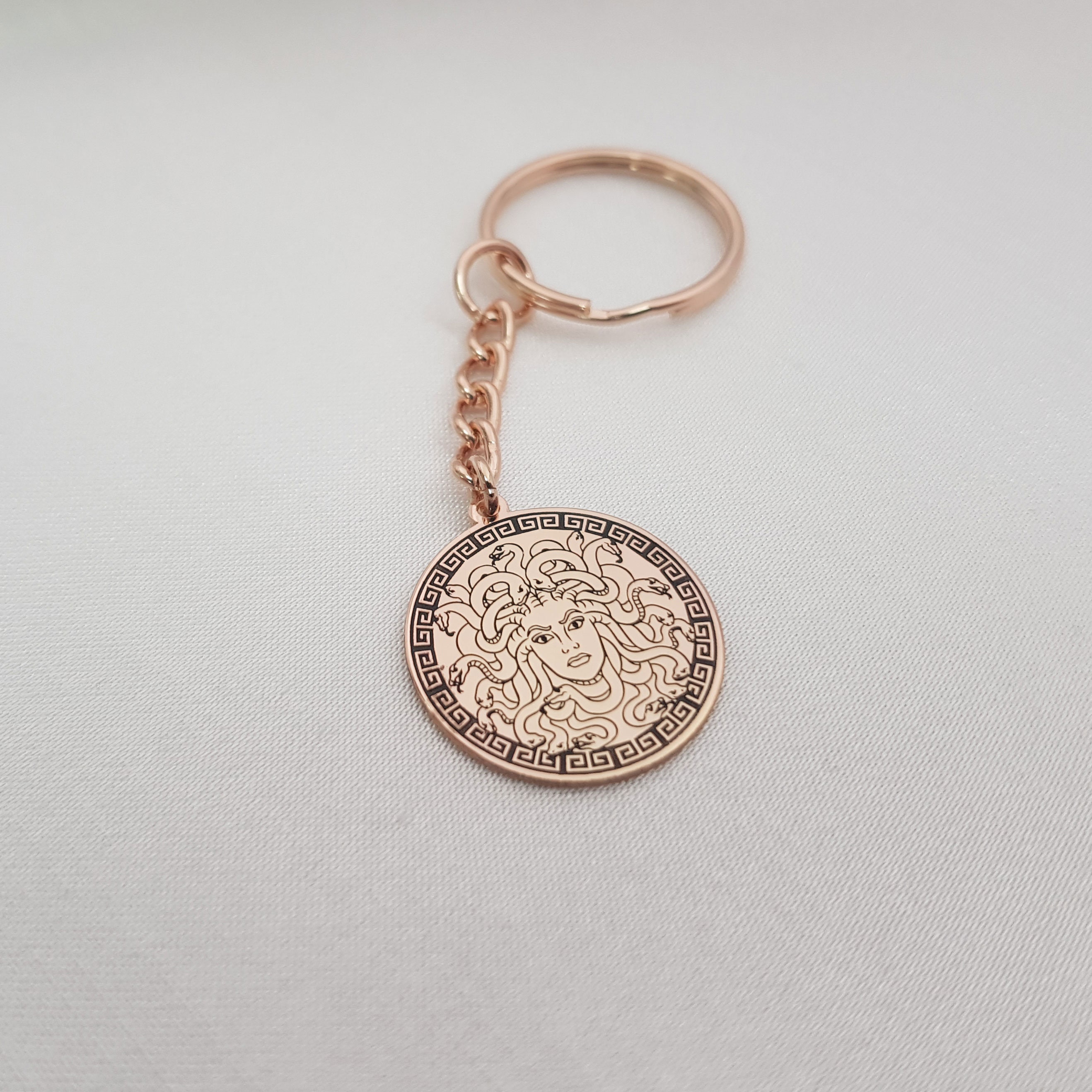 Medusa Keychain Greek Mythology Jewelry Greek Mythology - Etsy