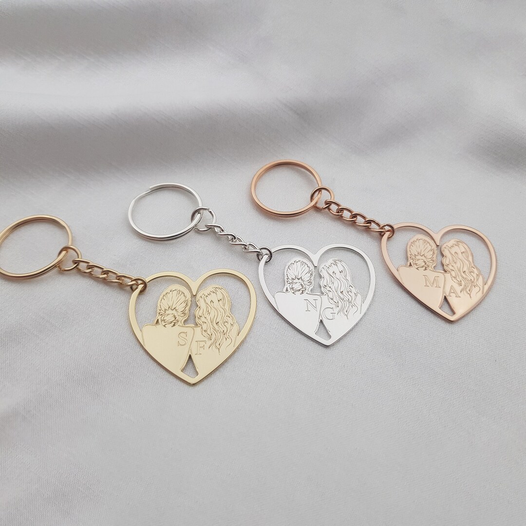 Best Friend Keychain • Keychain for Bestie • Sisters Keychain ...