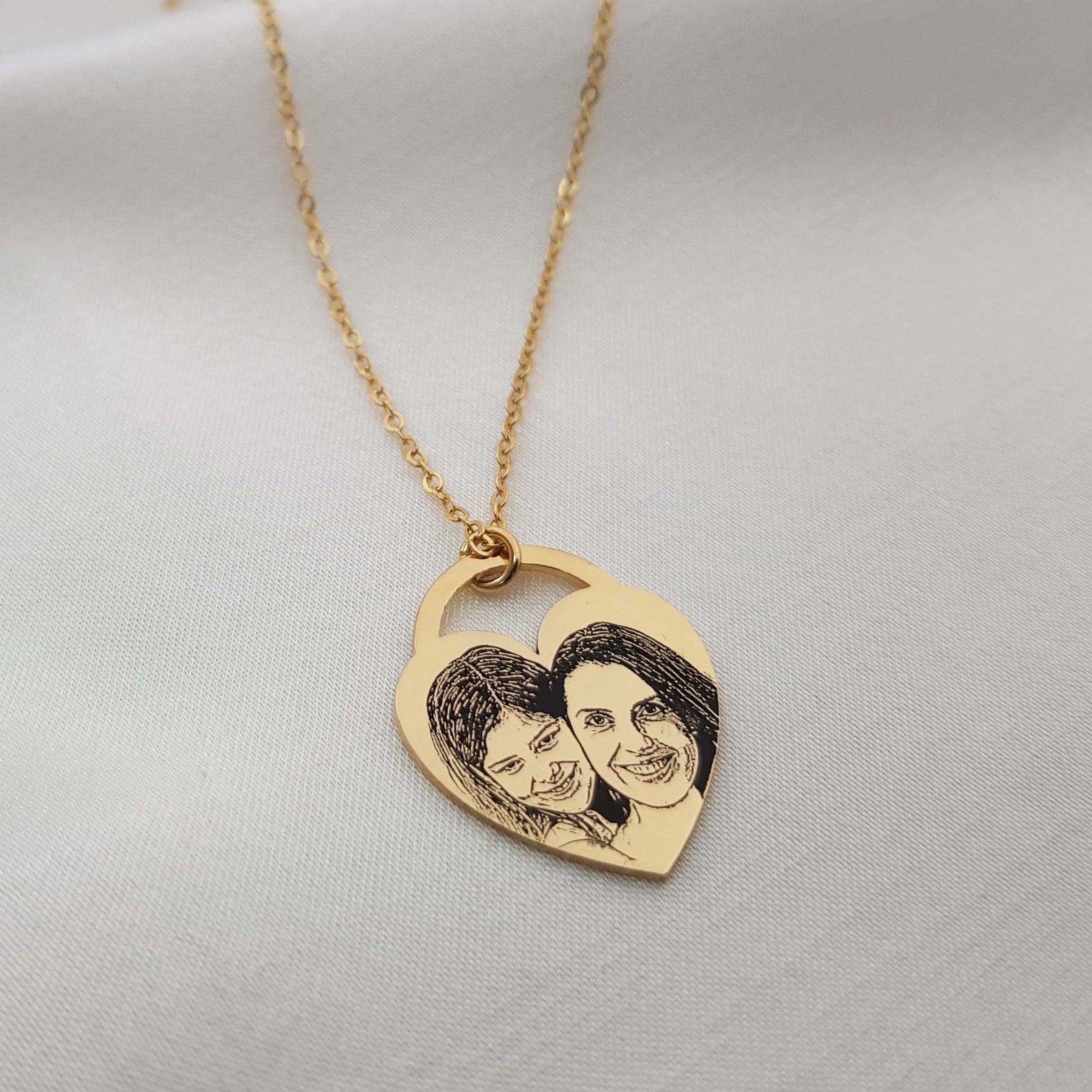 Photo Necklace Photo Necklace Personalized Photo Necklace - Etsy