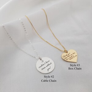 Personal Message Necklace • Personalized Quotes Necklace • Custom ...