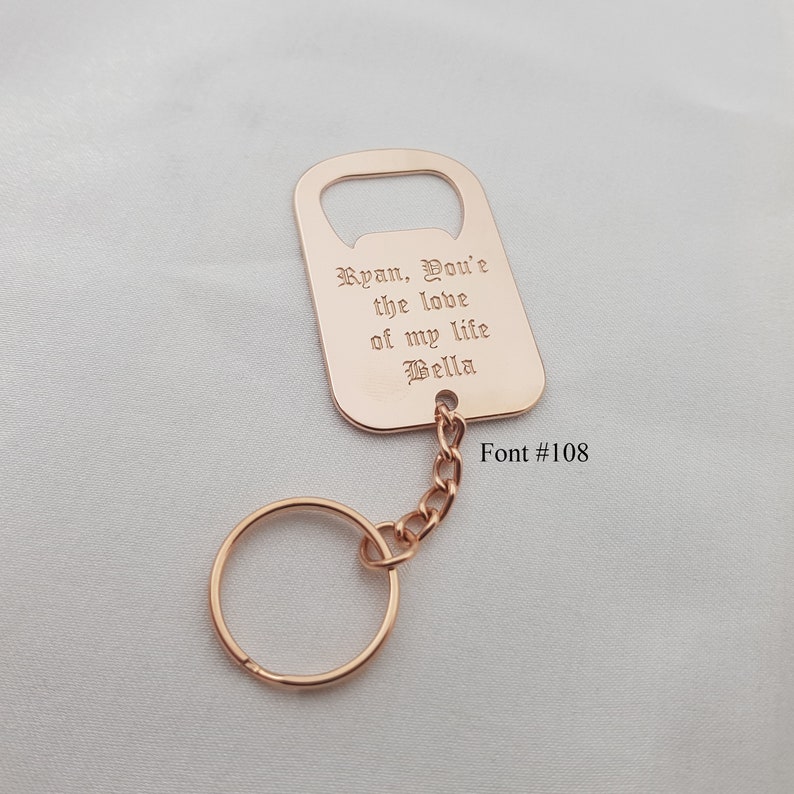 Personalized Engraved Bottle Opener Keychain Custom Bottle - Etsy