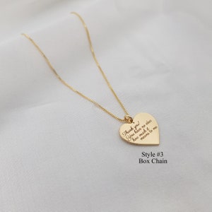 Personal Message Necklace Personalized Quotes Necklace Custom Engraving ...