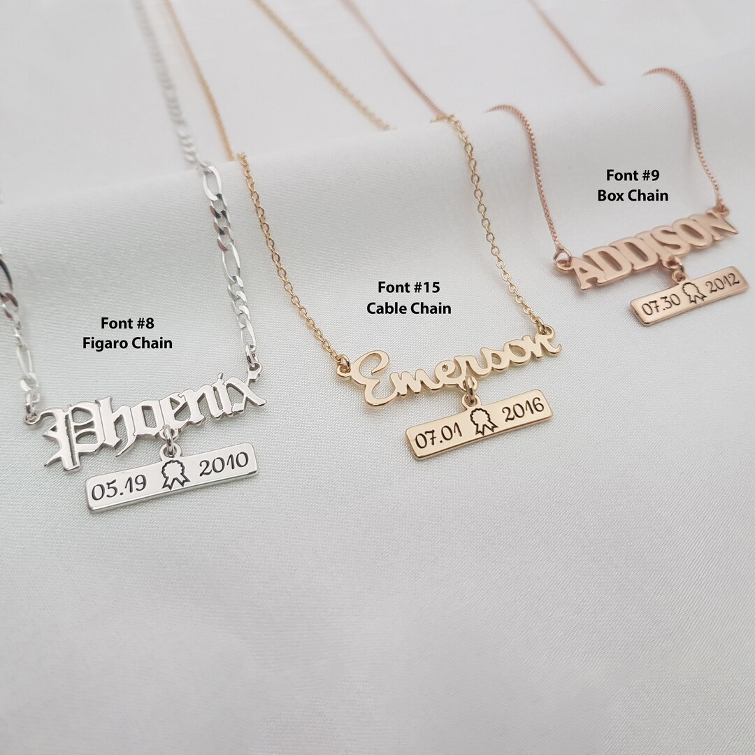 Graduation Necklace, Graduation Gift, Personalized Name Necklace for ...