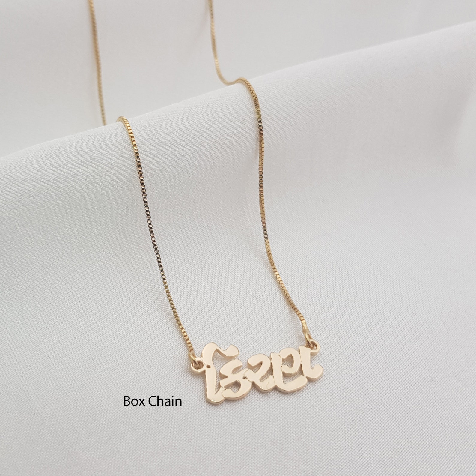 Gujarati Name Necklace Customized Gurmukhi Font Jewelry | Etsy