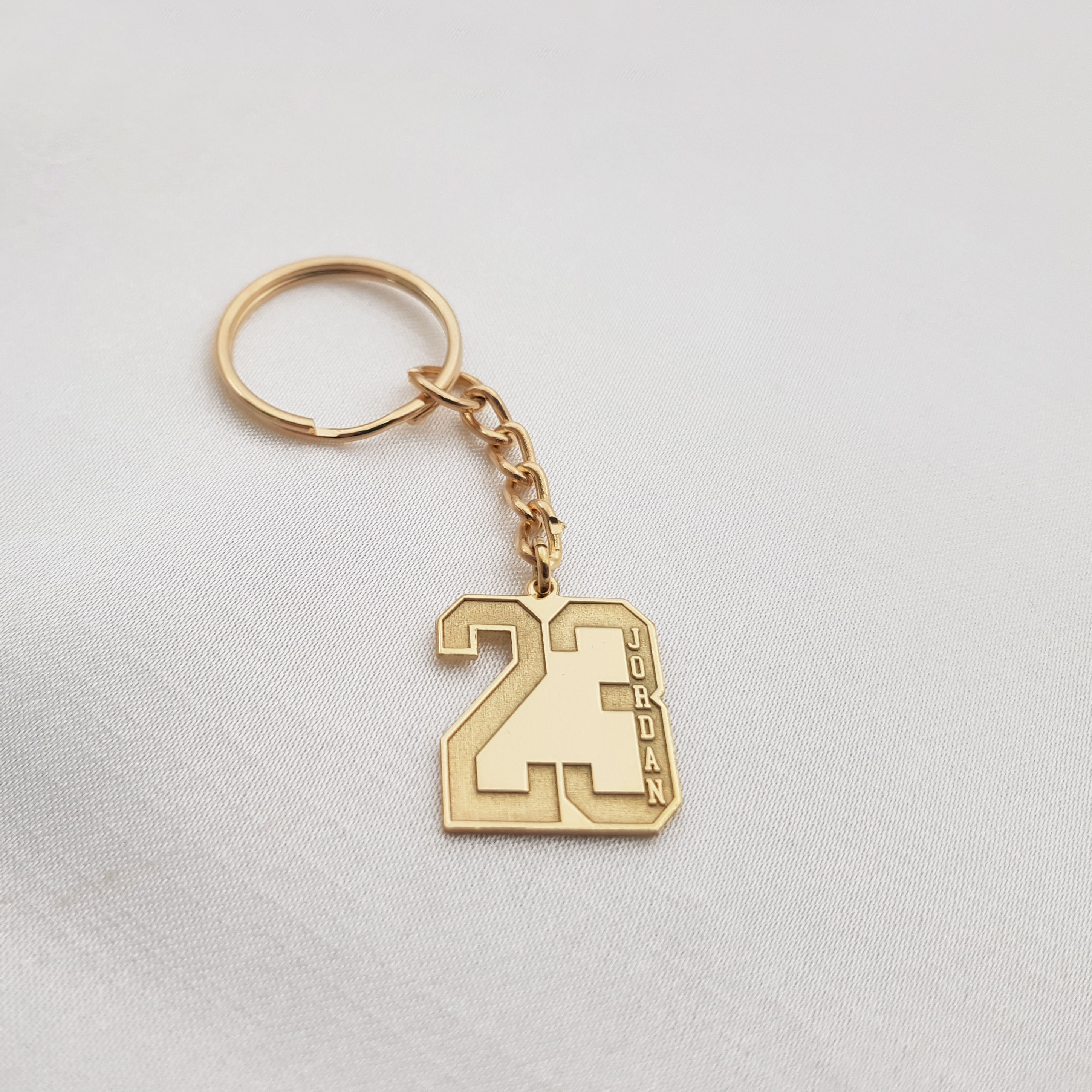 Personalized Engraved Number Keychain For Dad Father's | Etsy