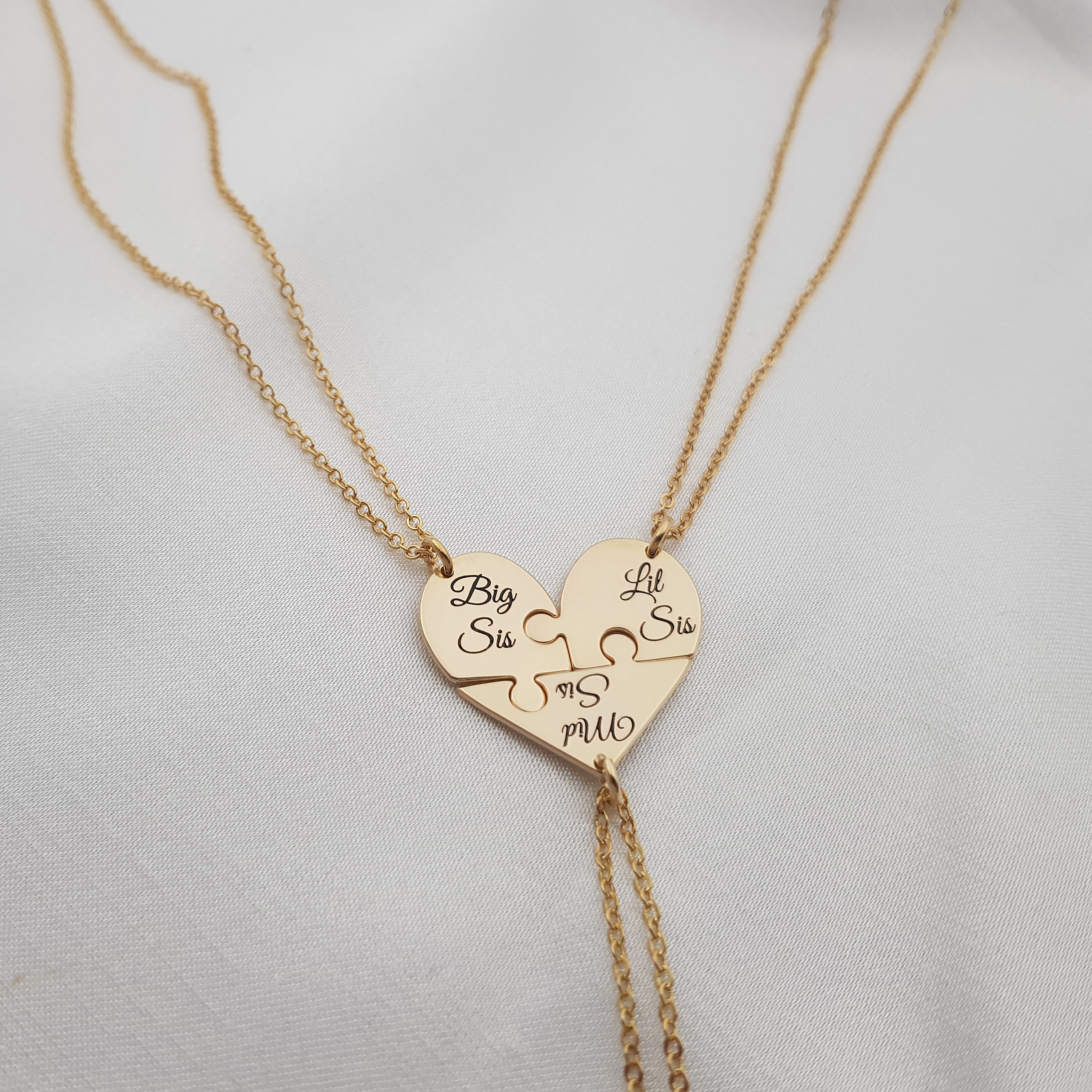 3 Sisters Necklace Set Sister Necklace for 3 Three Sisters - Etsy