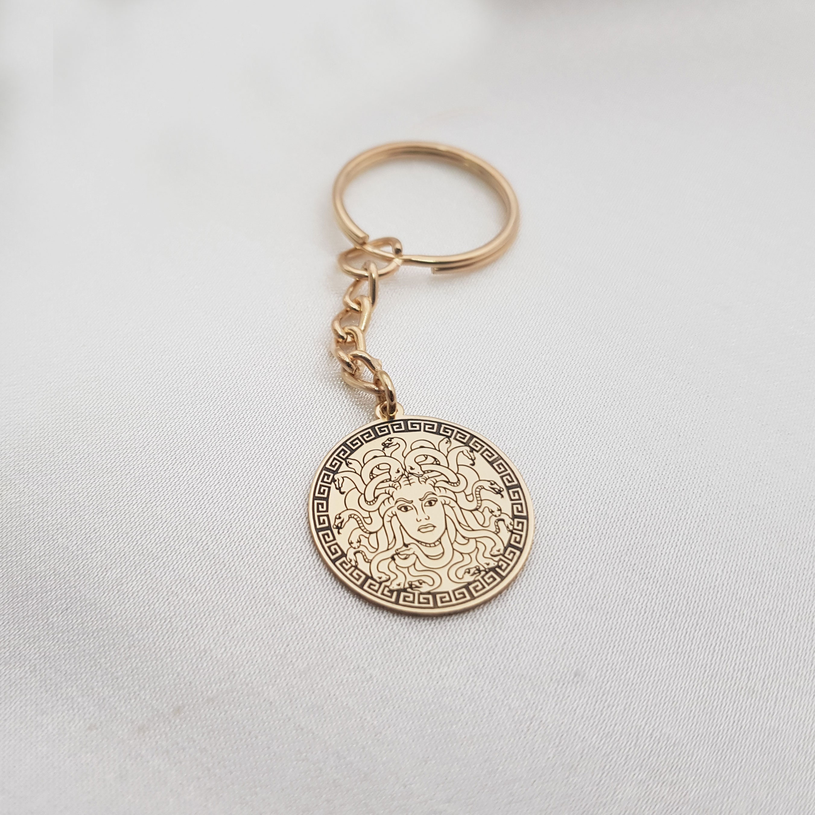 Medusa Keychain Greek Mythology Jewelry Greek Mythology | Etsy