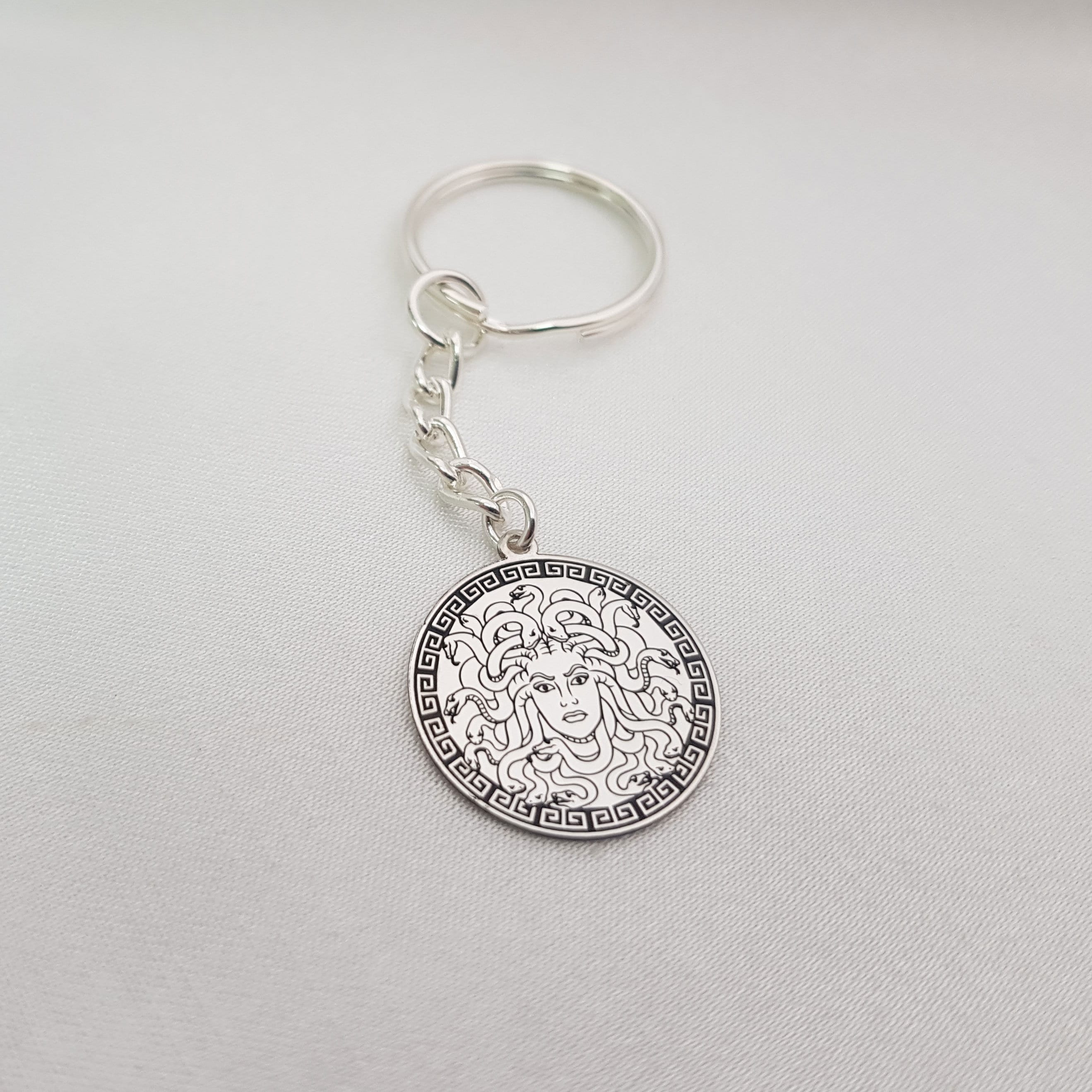 Medusa Keychain Greek Mythology Jewelry Greek Mythology | Etsy
