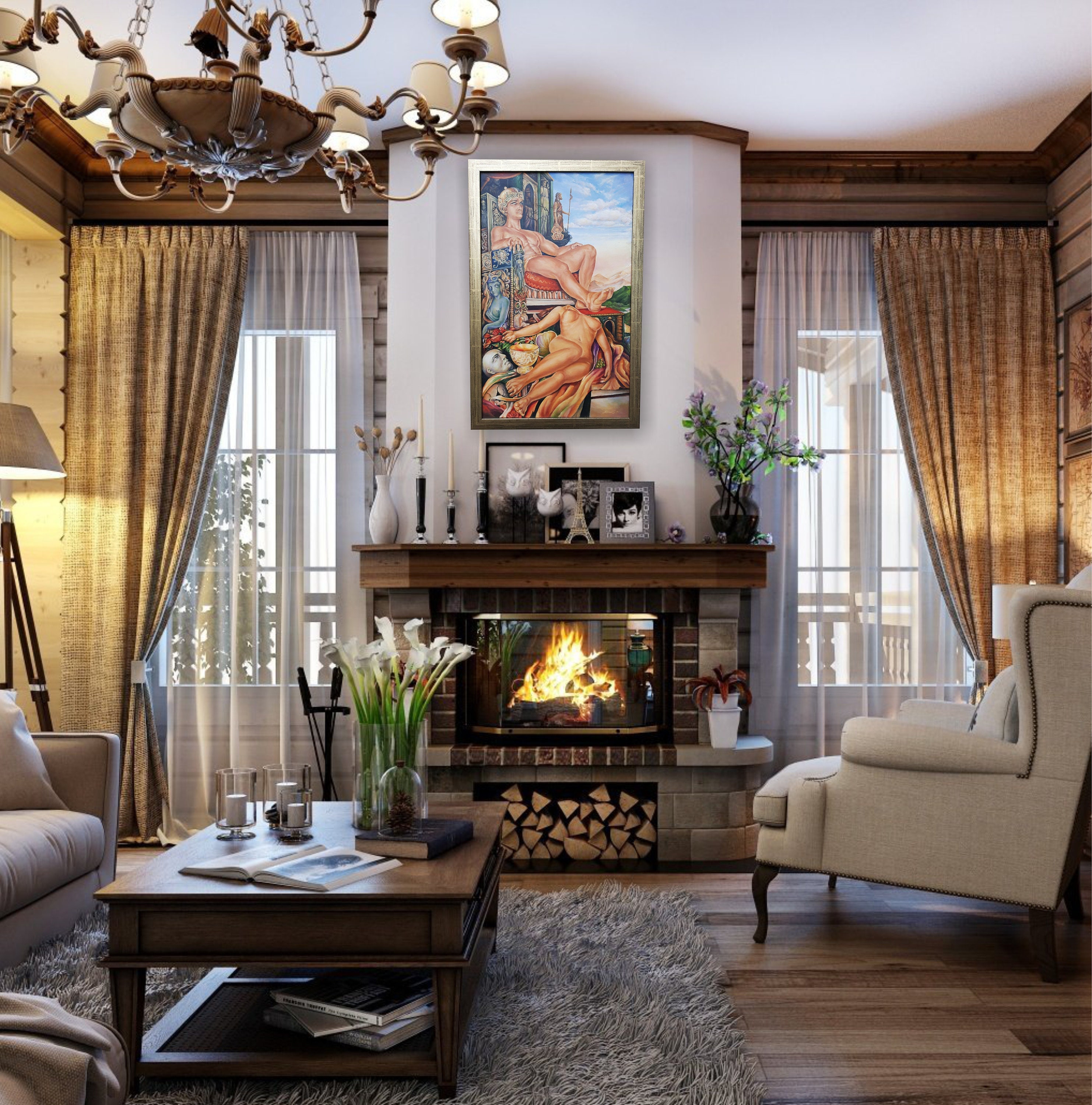 Pharaoh Realistic Oil Painting. Egyptian Scene Painting of - Etsy