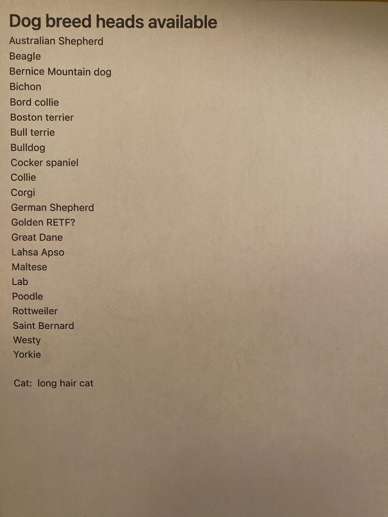 Dog Tree Topper Custom Breed Sculpture Memory Loss Pet Gifts Under 50 ...