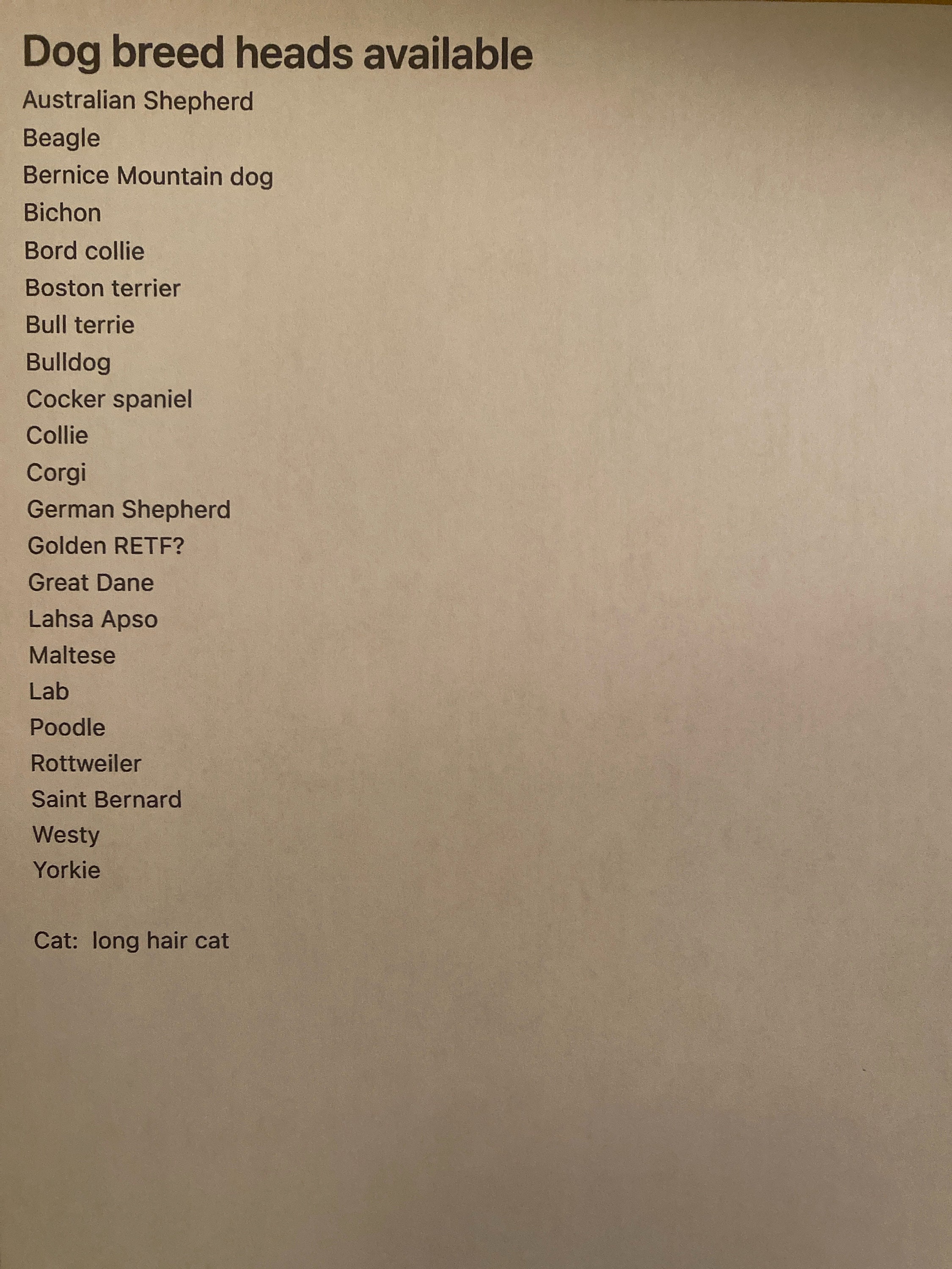 Dog Tree Topper Custom Breed Sculpture Memory Loss Pet Gifts Under 50 ...