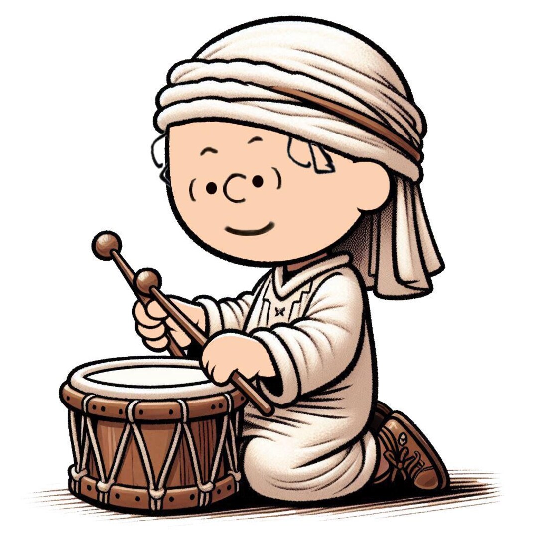 Hand Painted Wood Yard Art Peanuts Little Drummer Boy Rerun linus's ...