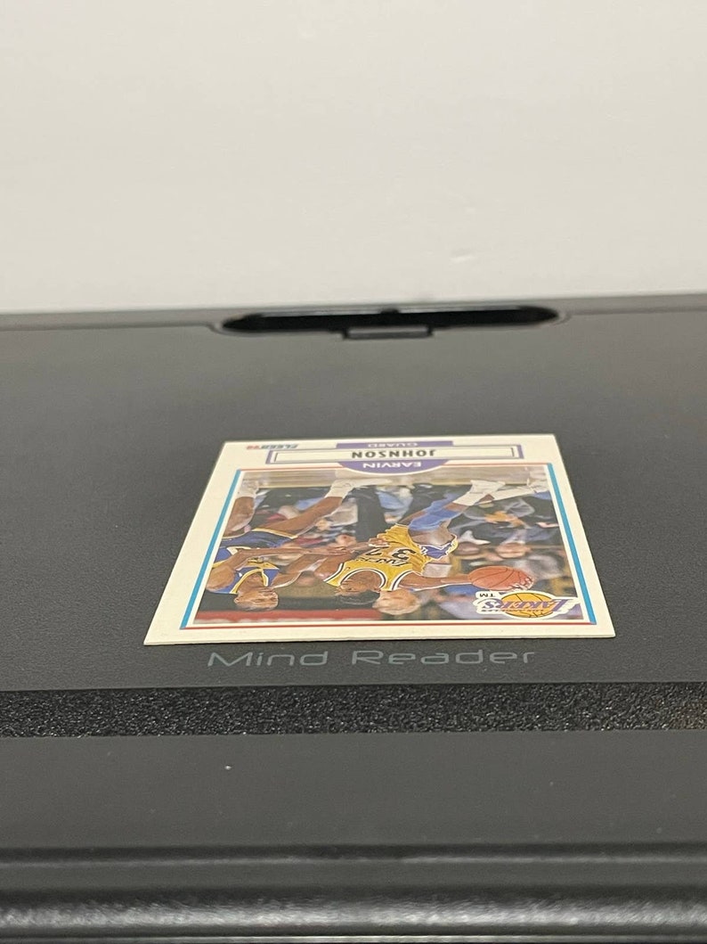 1990 Fleer Basketball Card Earvin Magic Johnson #93 Error Card Miscut ...