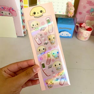Pink Cellphone Y2k With Bear and Bunny 3D Deco Sticker Sheet, Polco ...