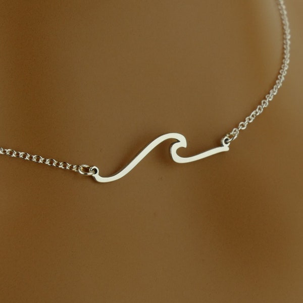 Wave Necklace - Etsy