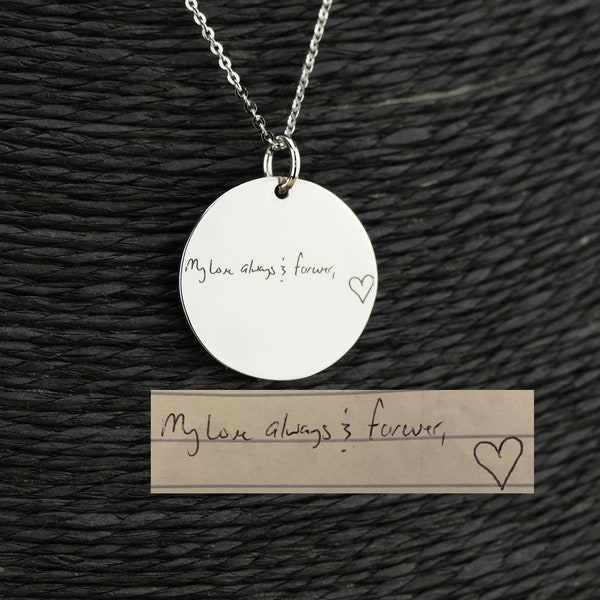 Handwriting Necklace - Etsy