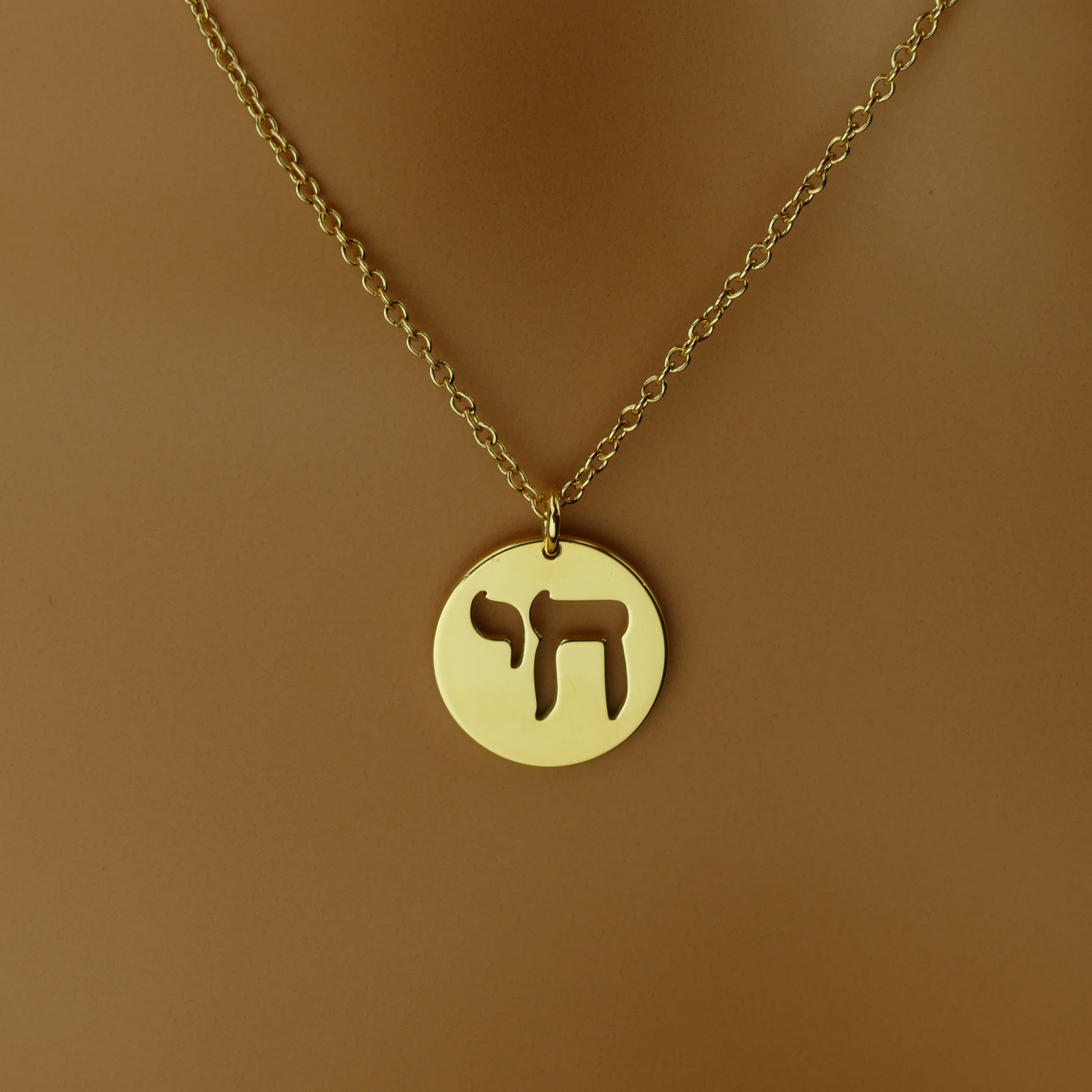 Sterling Silver Chai Charm Necklace - Chai Pendant - Life Symbol Chain ...