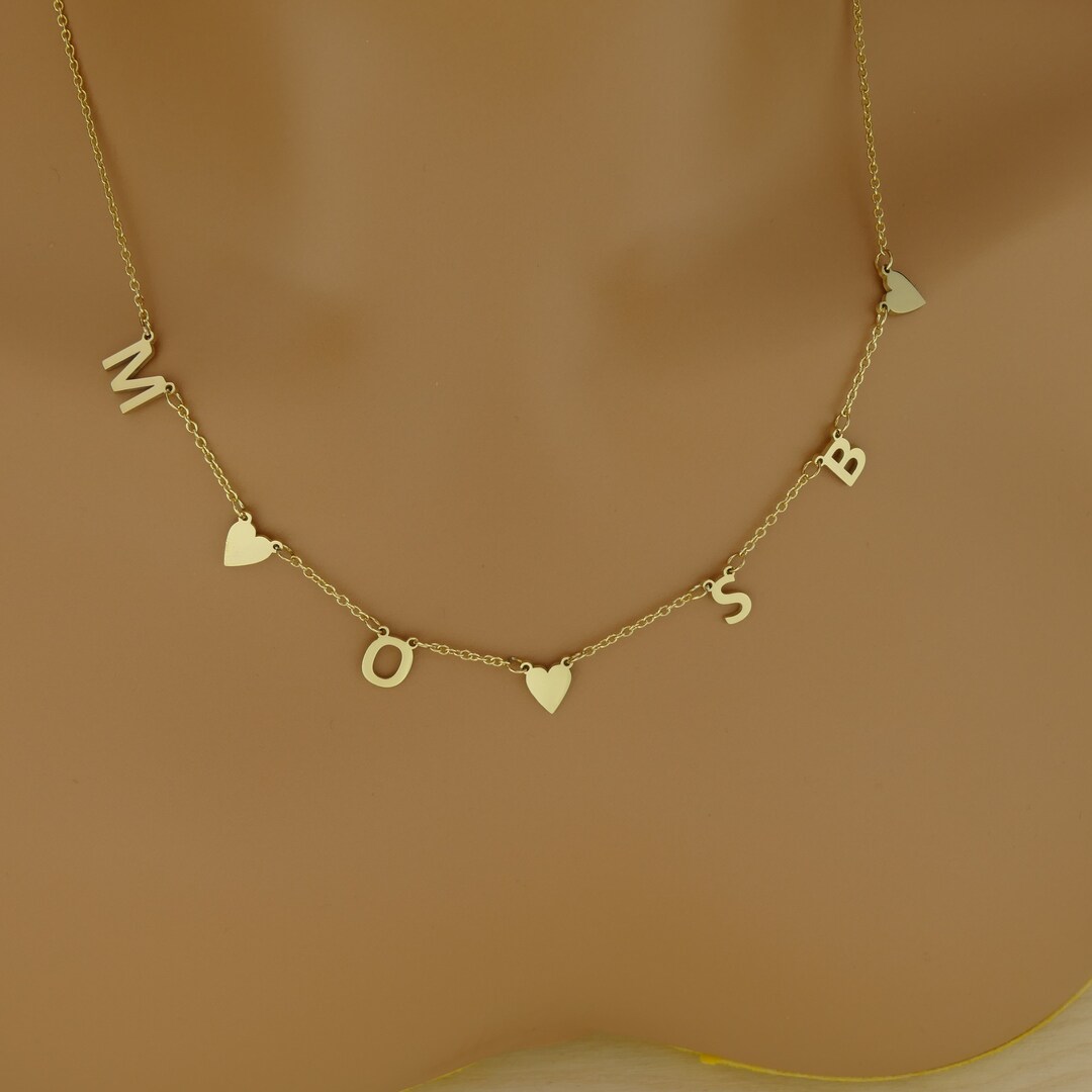 High Quality Dainty Letters Necklace • Personalised Gift • Sterling ...