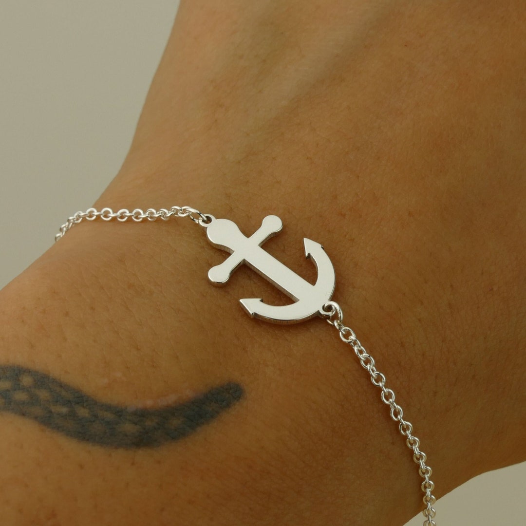Sterling Silver Anchor Bracelet – Perfect Gift for Nautical Lovers ...