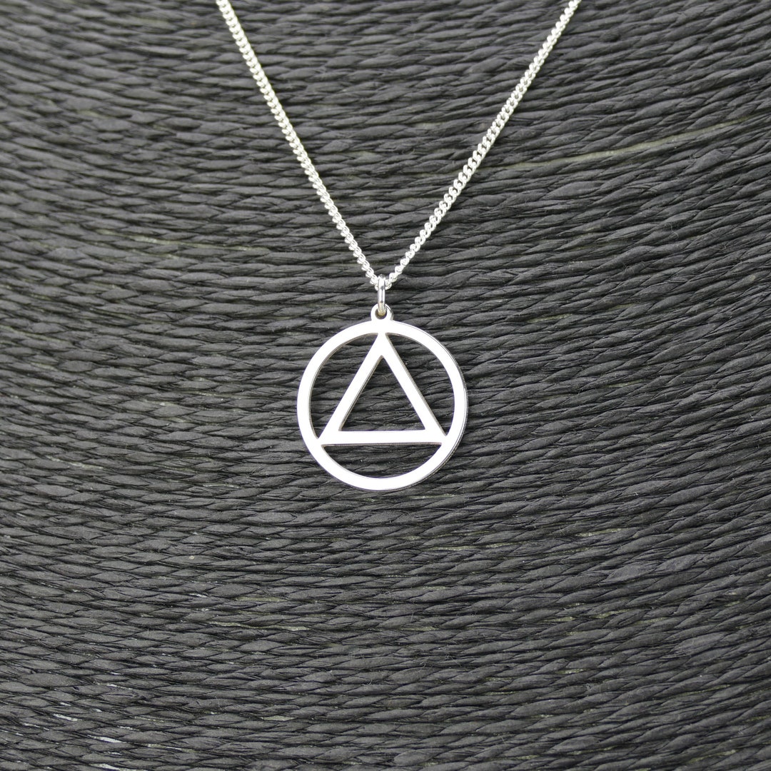 High Quality Sobriety Necklace Recovery Gift Sterling Silver Sobriety ...