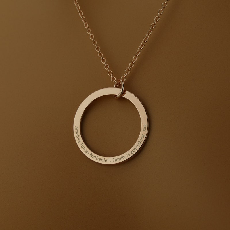 Circle Ring Pendant - Etsy