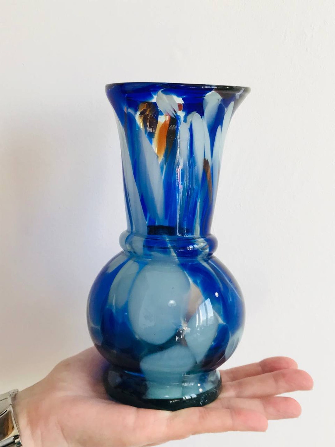 Vintage Glass Vase for Table Serving Decoration, Shelf Decor, Home ...