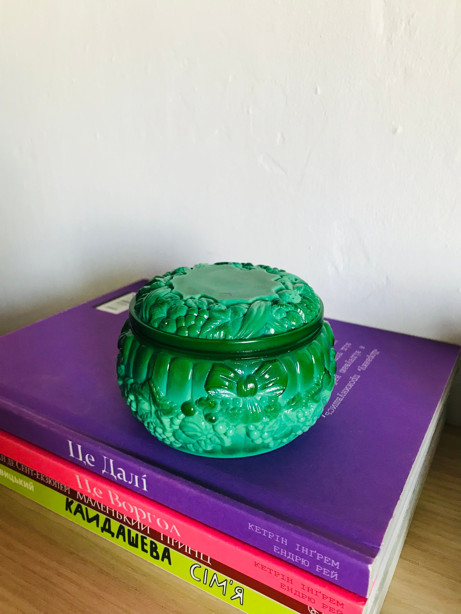Cottagecore Bedroom Decor Bedside Vintage Glass Malachite Box - Etsy