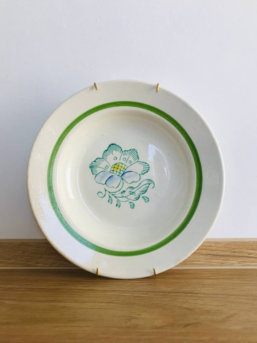 Antique Ceramic Plate, Vintage Kitchen Decor, Retro Porcelain Dish, Mid ...
