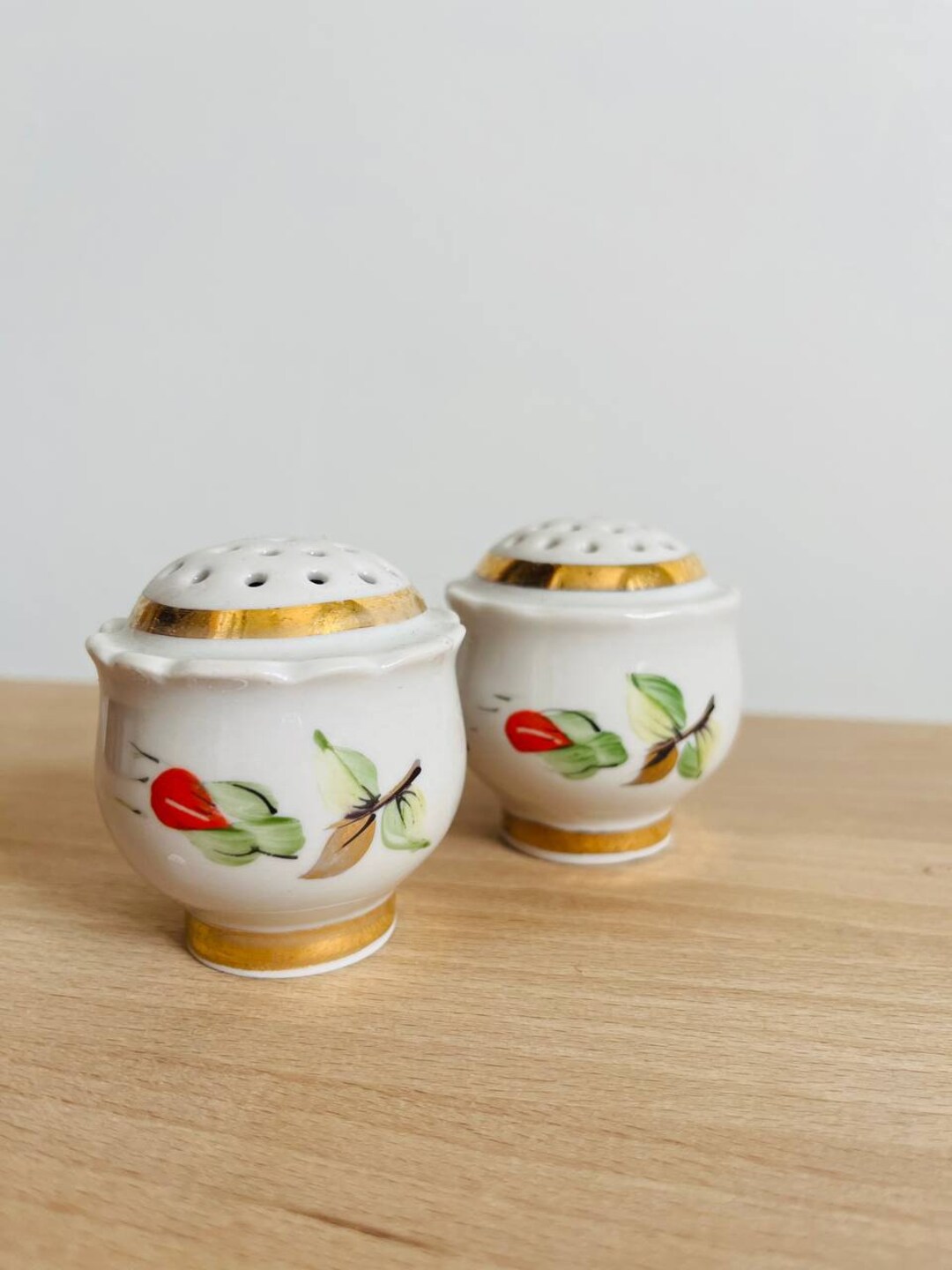 Vintage Ceramic Salt and Peper Shakers, Table Serving Decor, Dining ...