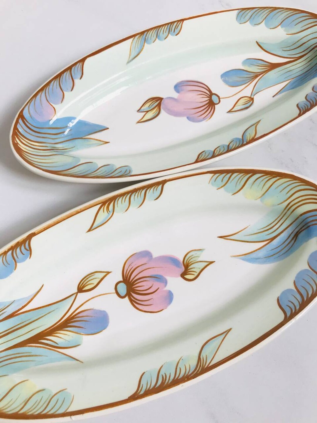 Retro Fish Dinnerware Set for Rustic Dining, Vintage Fish Plates for ...