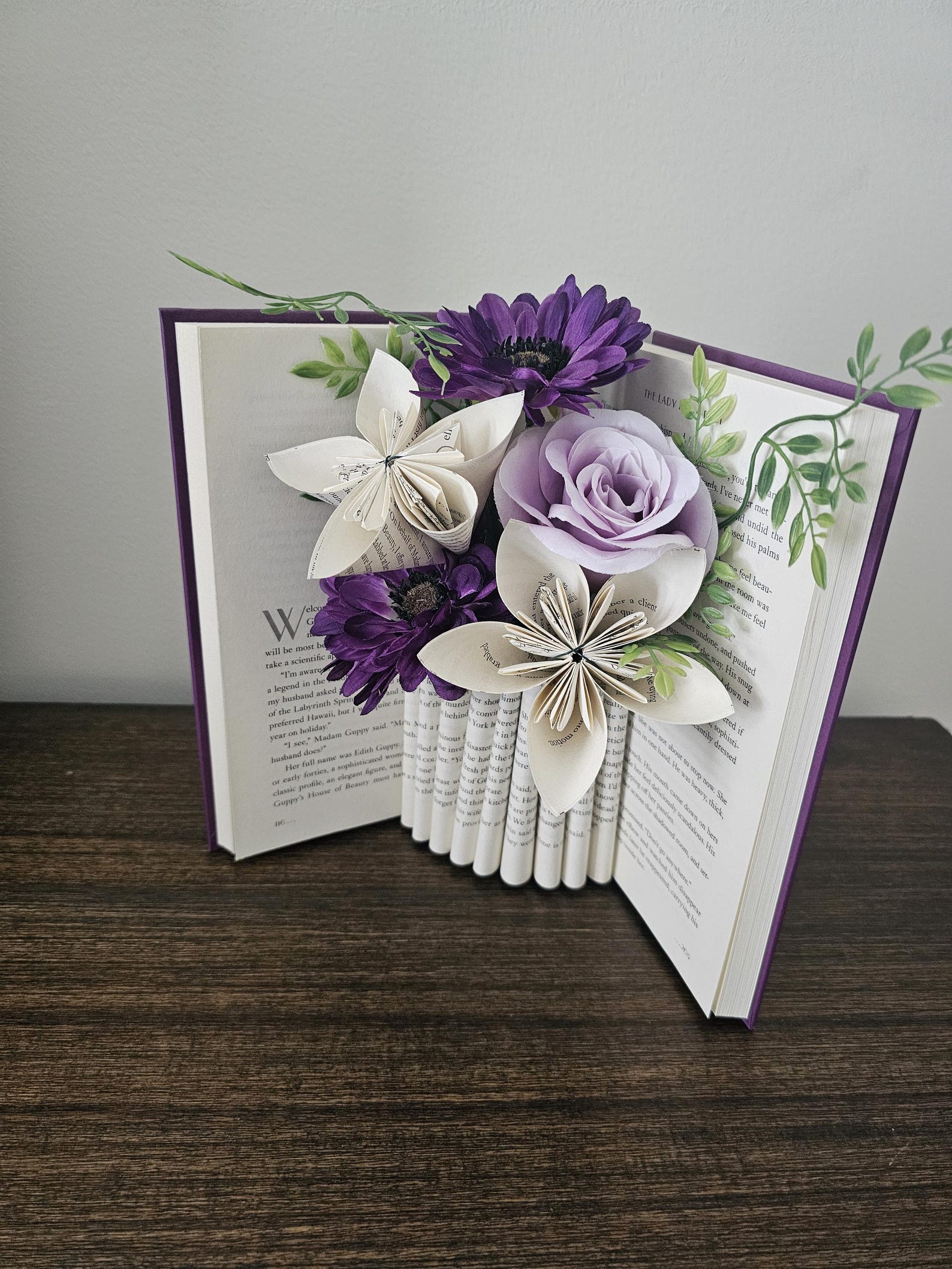 Book Page Vase Centerpieces for Showers | Literary Bridal & Baby Shower ...
